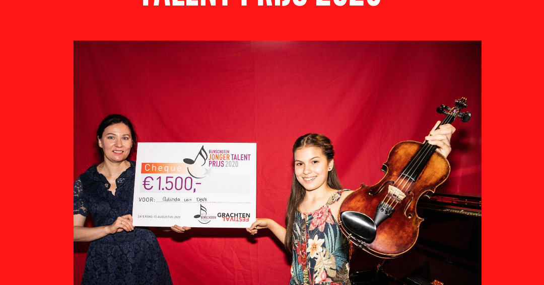 Adinda van Delft wint Bunschoten… | Royal Conservatoire The Hague